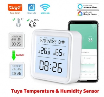 Tuya WiFi Temperature Humidity Sensor Accurate Monitoring